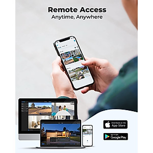 REOLINK 4K PTZ Security Cameras System, IP PoE Outdoor Cameras, Auto Tracking, Human/Vehicle/Pet Detection, 4X Reolink Trackmix PoE with 6X Hybrid Zoom Bundle 1x RLN16-410 NVR with Built-in 4TB HDD