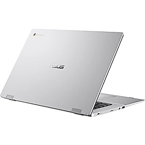 ASUS 2022 Newest Chromebook 17.3" FHD IPS Laptop, Intel Celeron N4500 (Dual-core, up to 2.8 GHz), 4GB DDR4 RAM, 32GB eMMC SSD, Wi-Fi6, Chrome OS with JAWFOAL