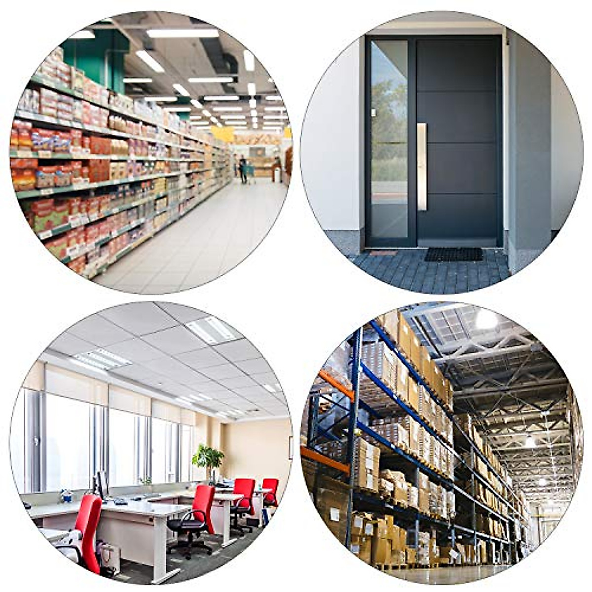 Dummy Security Camera Fake Camera Outdoors Dummy Dome Wireless Surveillance System Motion Light Realistic Look with Flashing Red LED Light 4 Pack