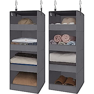 GRANNY SAYS Bundle of 2-Pack Hanging Storage Organizers & 1-Pack Hanging Closet Organizer