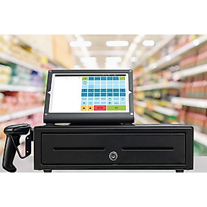 Barcode Scanner Mount - CTA Magnetic Grip Barcode Scanner Holster Mount with Steel Sheet And 3M Tape Sticker (ADD-MGBSM) - Black