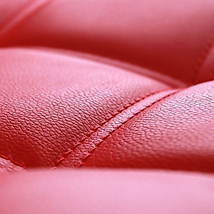 koonlert14 Contemporary Bar Stools Hight Adjustable Seat Hydraulic 360 Degree Swivel Sturdy Steel Frame Quadrate cushion Seat Dining Chair Bar Pub Stool Home Office Furniture - Set of 4 Red #1935rd