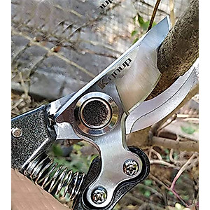 Kynup Pruning Shears for Gardening, Gardening Shears Heavy Duty, Cutting Shears Garden,Hedge Clippers, Rose Pruning Shears, Hand Clippers Gardening (Red Black)