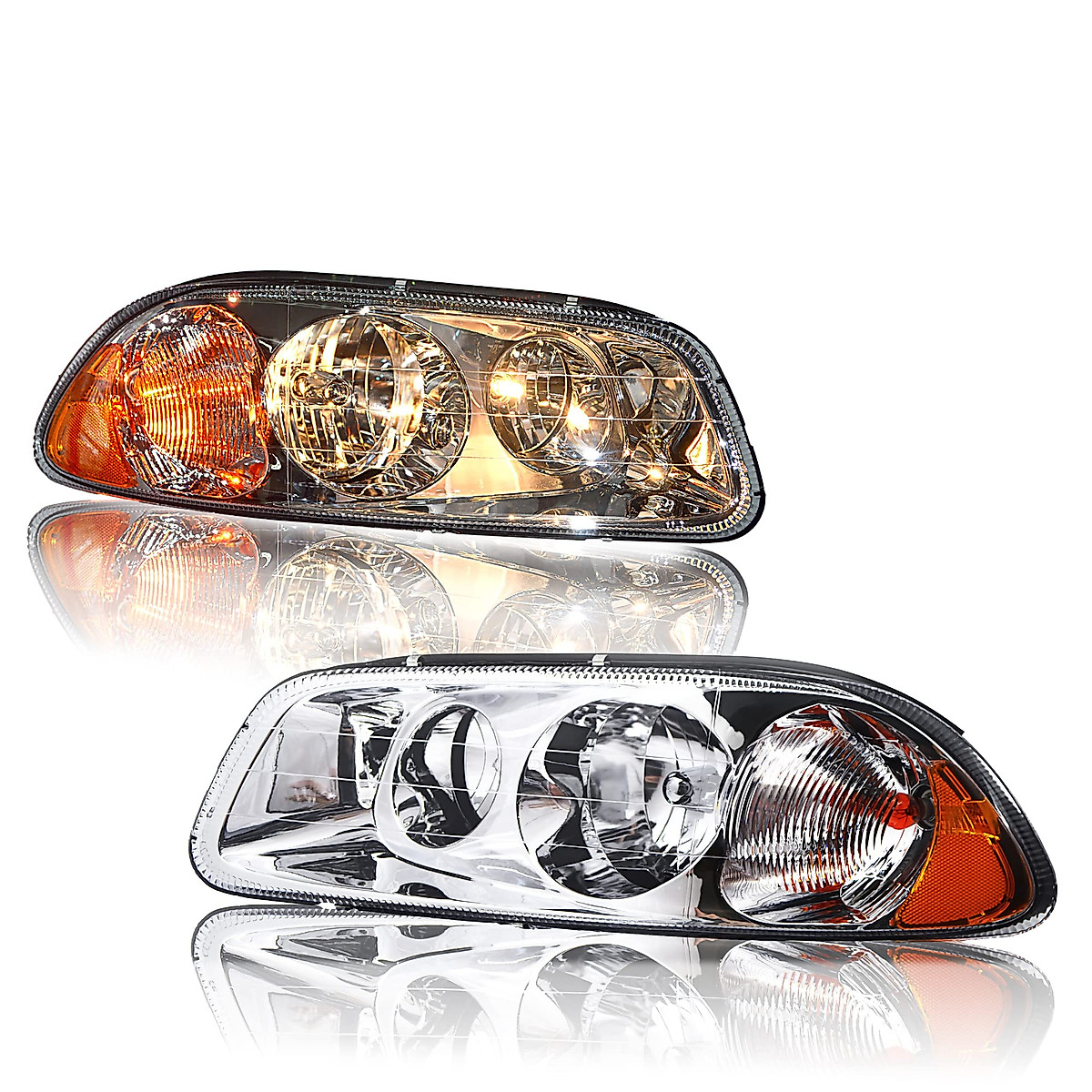 Torque Headlight PAIR Replacement for Mack Vision Granite Pinnacle CX CXU CXN GU4 GU5 GU7 GU8 CXN613 CXU613 CT713 GU813 semi Trucks [Included All Bulbs] Driver Passenger Side Set (TR049-R,TR049-L)