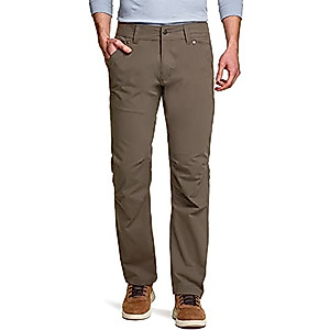 CQR CLSX Men's Cool Dry Tactical Pants, Water Resistant Outdoor Pants, Lightweight Stretch Cargo/Straight Work Hiking Pants, Sedona Pants Tundra, 38W x 32L