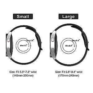 KQZunguo 8 Pack Silicone Band Compatible with Samsung Galaxy Watch 6&5&4 40mm 44mm/Watch 5 Pro 45mm/Watch 6 Classic 43mm 47mm/Watch 4 Classic 42mm 46mm, 20mm Soft Sport Strap for Women Men