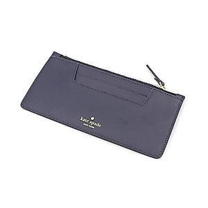 Kate Spade Hyde Lane Gingham Michele Zip Around Wallet New Navy/White