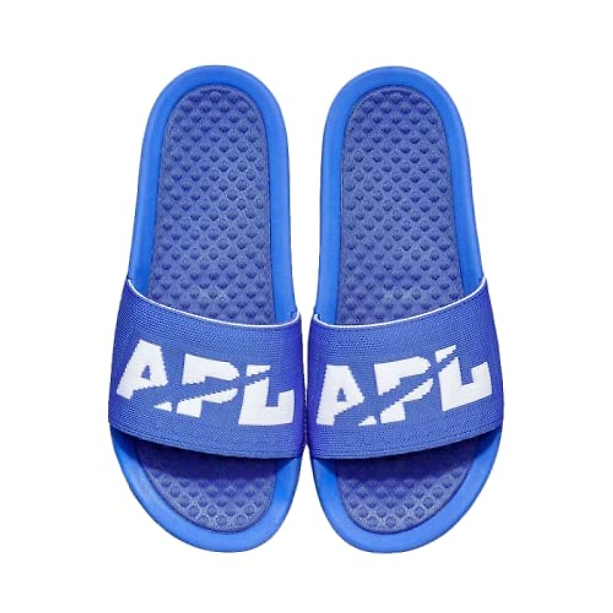 APL: Athletic Propulsion Labs Women's Big Logo Techloom Slide, Cobalt/White, 10