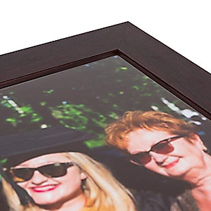 ArtToFrames 25x38 Inch Brown Picture Frame, This 2" Custom Poster Frame is Rich Mahogany Frame, for Your Art or Photos, 2WOMFRBW74039-25x38