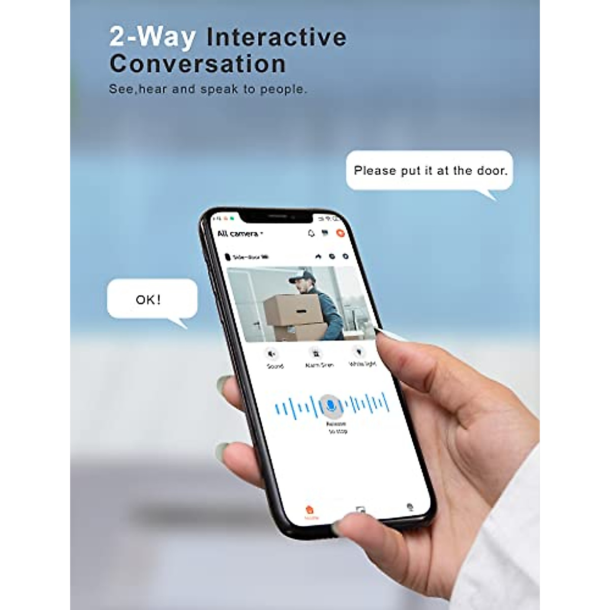 TMEZON 2 Pack Wireless Security Camera Outdoor, 2K Security Camera Wireless Solar Powered, PTZ WiFi Control