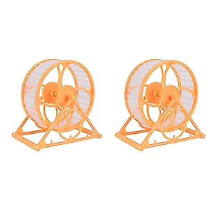 Guinea Pig Toys Hamster Cage Toys 2 Pack Hamster Exercise Wheel- Hamster Jogging Wheel Hamster Running Wheel Hamster Wheel Silent Hamster Jogging Hamster Jogging Wheel Toy Pet Toys