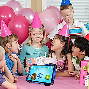 Kids Tablet 10 inch Tablet for Kids 3GB 64GB Toddler Tablet with Case, Kids Learning Android Tablet with WiFi Dual Camera IPS Screen Kids Software Installed Childrens Tablet for Toddlers YouTube