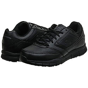 Skechers Men's Nampa Food Service Shoe, Black, 13 Wide