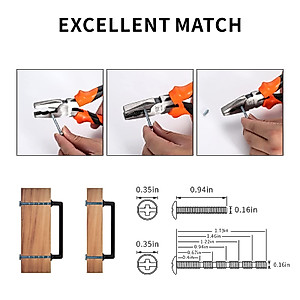 KNOKLOCK 10 Pack 6.3 Inch(160mm) Cabinet Pulls Square Champagne Bronze Kitchen Cabinet Handles Kitchen Cabinet Hardware Gold Drawer Pulls for Dresser Cupboard Wardrobe