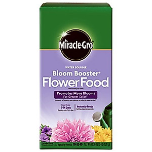 Miracle-Gro 146002 Water Soluble Bloom Booster Flower Food, 10-52-10, 4-Pound (2 Pack (4-Pound))