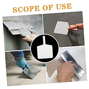 2pcs Plastering Concrete Finishing Tool Cement Trowel Finishing Trowel for Cement Flat Trowel Scraper Plastic Trowel Concrete Finishing Trowel Plastic Trowel