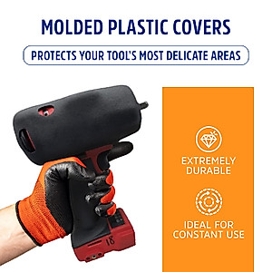 Protoco Protective Cover for Milwaukee 2960 Mid Torque Impact Wrench, Tool Cover, Black