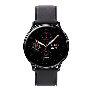 Samsung Galaxy Watch Active 2 (40mm, GPS, Bluetooth) Smart Watch with Advanced Health Monitoring, Fitness Tracking, and Long Lasting Battery, Black, SM-R830NZKCXAR (Renewed)