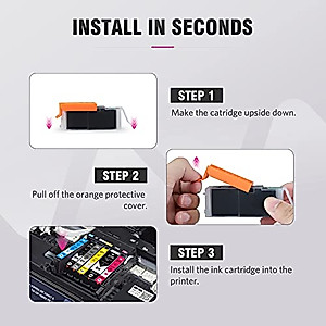 Allwork Compatible PGI-270XL CLI-271XL Ink Cartridge Replacement for Canon 270XL 271XL use for Pixma MG7720 TS9020 TS8020 MG7700 Printer (1 PGBK 1 Black 1 Gray 1 Cyan 1 Magenta 1 Yellow) 6 Pack