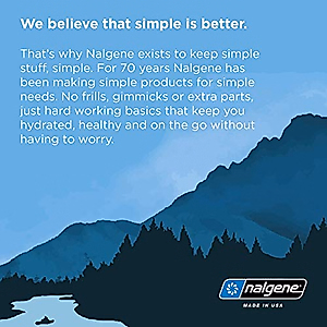 Nalgene Sustain Tritan BPA-Free Water Bottle Made with Material Derived from 50% Plastic Waste, 16 OZ, Narrow Mouth