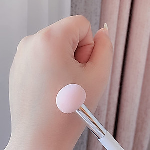 BinaryABC Foundation Sponge Powder Brush,Makeup Puff Makeup Brush Sponge Applicator Concealer Brush,3Pcs (Pink)