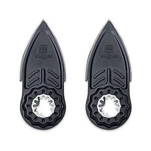 Fein Finger Sanding Pad with Hook & Loop Attachment - Precision Sanding for Tight, Intricate Spaces, Protective Backing Plate, Starlock, 2-Pack - 63806159220