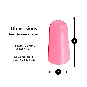 Foam Small Ear Plugs 50 Pair - 30dB for Small Ear Canal Noise Cancelling Disposable Soft for Kids Women Children Baby Toddler Side Sleepers Music Work Concert Airplane Bulk Ear Protection