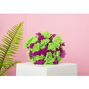 Edlike Seaweed Dog Ball Toy Fluffy Natural Cotton Bog Ball Grinding Teeth Dog Toy Durable Chewer Toys for Large Medium Breed Dogs