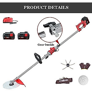 HYQHYX Land Mower self propelled Gas Lawn mowerElectric Lawn Mower Cordless Lawn Mower Weeder Small Household Electric Lawn Mower Yuanlin Multifunctional