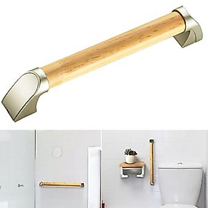 Wooden Grab Bar Wall Mounted Durable Grab Rails for Home Bathroom Withstand 80-100kg(Size:34cm/13.39inch)