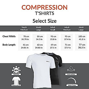 SwishGrid 2-Pack Men's Athletic Fit Full Zip Hoodie and 2-Pack Workout Compression Shirts for Men