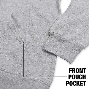 LOGOVISION The Ohio State University Official Stacked Unisex Adult Pull-Over Heather Hoodie,Black Heather, 3X-Large