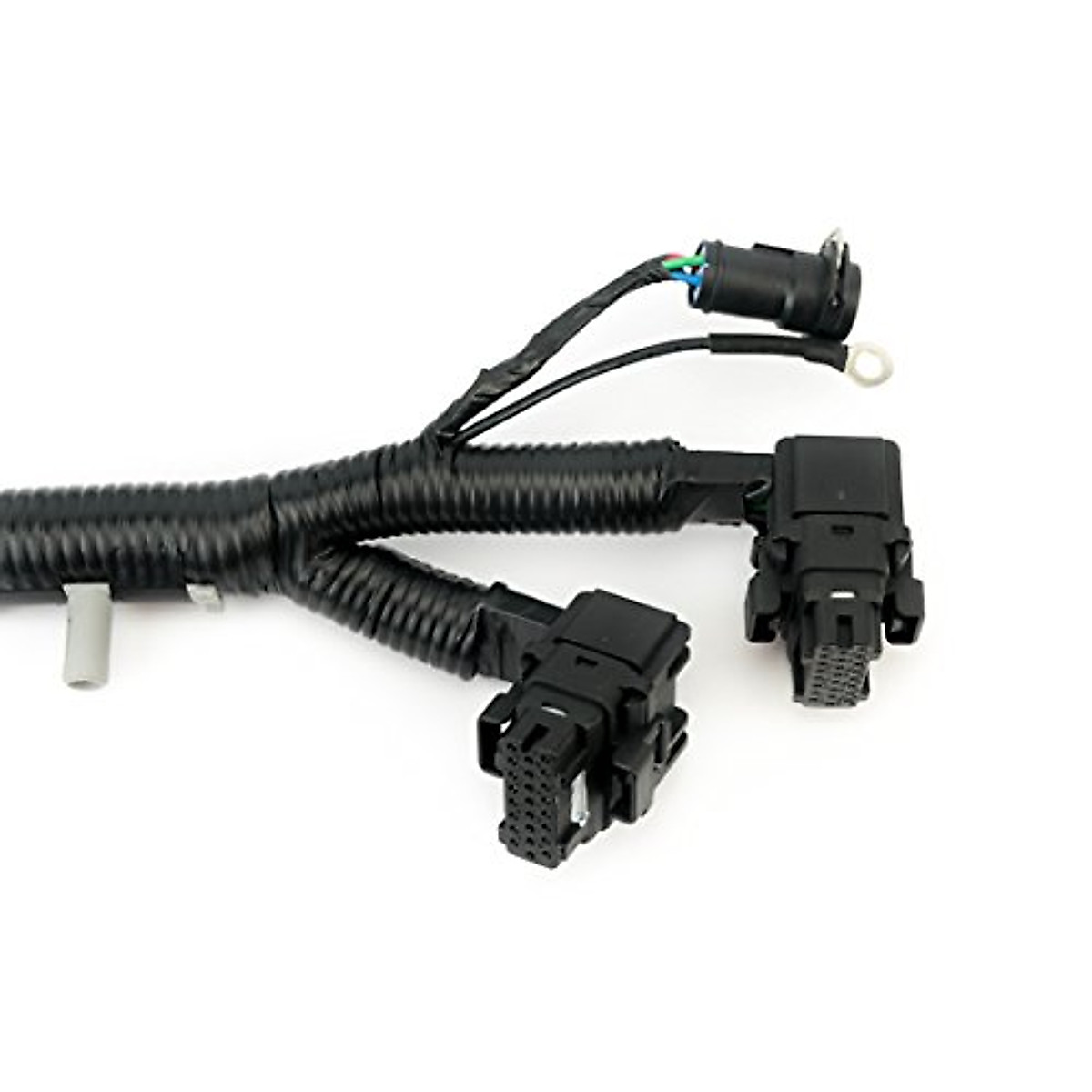FICM Engine Fuel Injector Complete Wire Harness - Replaces Part 5C3Z9D930A, 5C3Z-9D930-A - Compatible with Ford Vehicles F250 F350 F450 F550 - Powerstroke 6.0L Diesel - 2003-2007