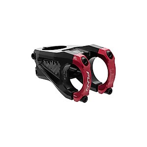 Funn Equalizer Bike Stem with 10mm Drop or Rise - Length 50mm stem with 31.8mm Bar Clamp, Durable and Lightweight Alloy Bike Stem for Mountain Bike and BMX Bike (Red)