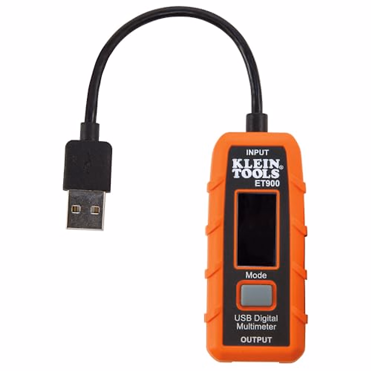 Klein Tools ET900 USB Power Meter, USB-A Digital Meter for Voltage, Current, Capacity, Energy Resistance