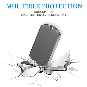 CHUYI Novelty Metal Military Card Shape 128GB USB 2.0 Flash Drive Necklace Pen Drive Data Storage Memory Stick Waterproof Thumb Drive USB Disk Gift