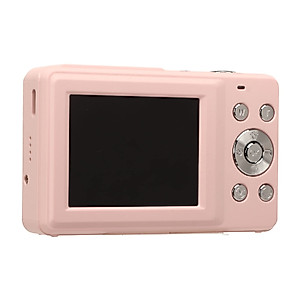 Pocket Digital Camera, 44MP 16X Zoom Autofocus Camera, Compact Portable Camera, 2.4 Inch IPS Display, Manually Focus for Travel, Wedding Ceremonies (Pink)
