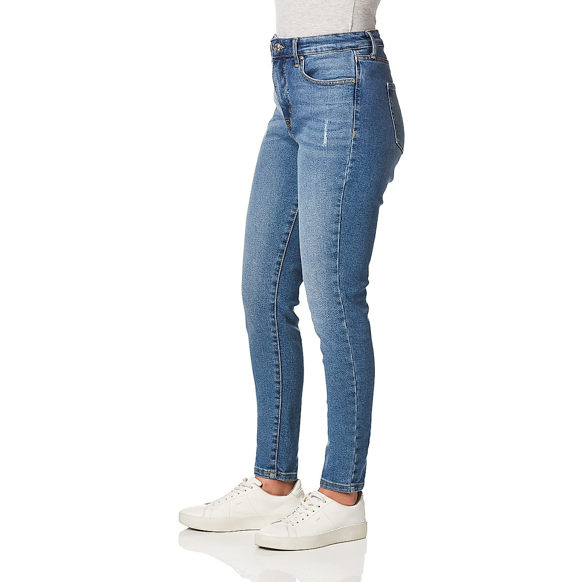 NINE WEST Women's High Rise Perfect Skinny Jean, Jules, 14 Regular