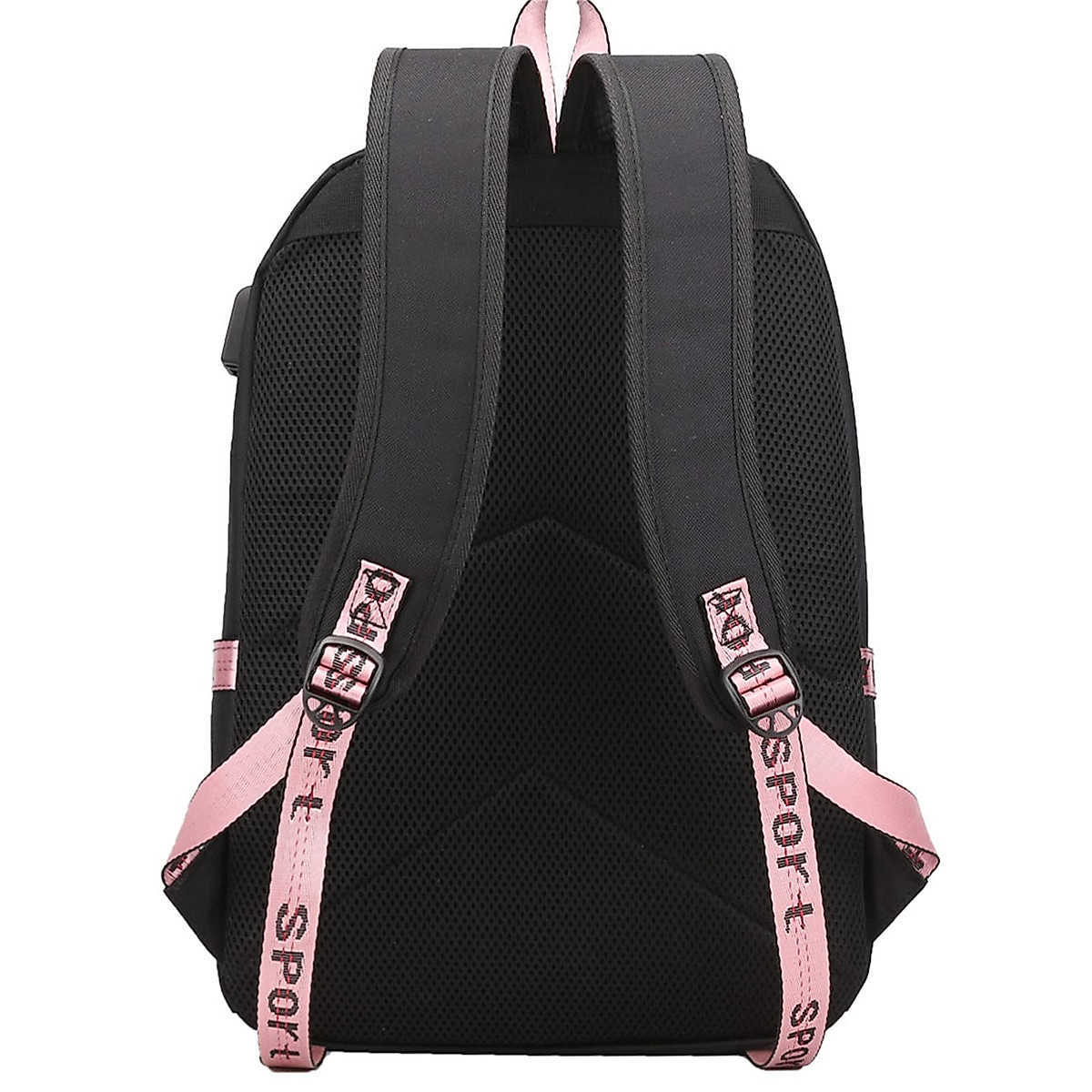 ISaikoy Anime Toilet Bound Hanako kun Backpack Satchel Bookbag Daypack School Bag Laptop Shoulder Bag, Black, Medium (Isaisia0612-a1)