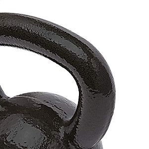 Amazon Basics Cast Iron Kettlebell, 35 pound, Black