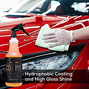 Suds Lab CD Ceramic Detail Spray, Sealant And Wax Preserving, Easy Surface Prep, Remove Dirt Dust And Oil, Water Repellent Protection, Easy To Use Spray For A Spot Free Shine 32 oz.