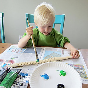 Natural Unfinished Wooden Wiggly Snakes - 12” Flexible Timber Snake - Blank Canvas - Great for Arts and Crafts - Themed Birthday Party Supplies, Halloween Prop - Animal Model Crafts Toys with 8 Pcs