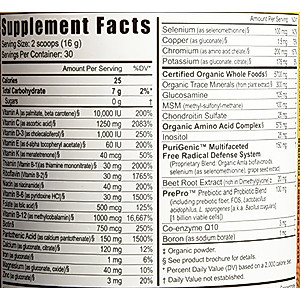 Youngevity Beyond Tangy Tangerine 2.0 Citrus Peach Fusion Multi-Vitamin & Mineral Complex - Made with Natural & Whole Foods | 8,000 ORAC