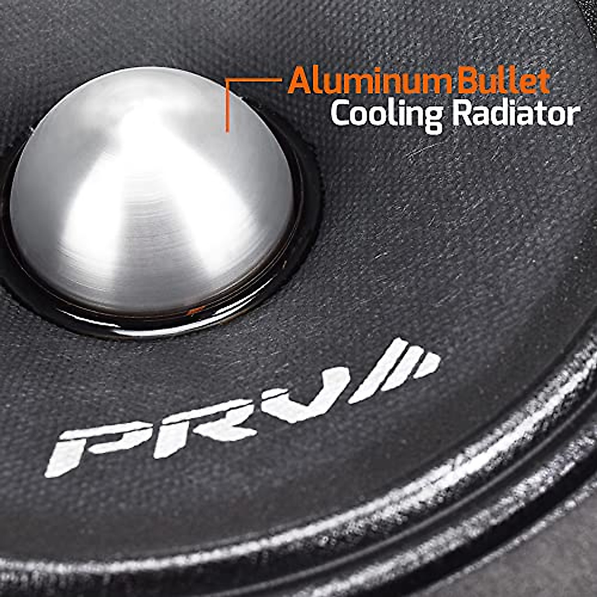 PRV AUDIO 6.5 Inch Midrange Bullet Speaker 6MR400-4 Bullet, 4 Ohm High Performance Car Audio Loudspeaker, 400 Watts Program Power, 1.5 in Voice Coil 200 Watts RMS, High Output Sound (Single)