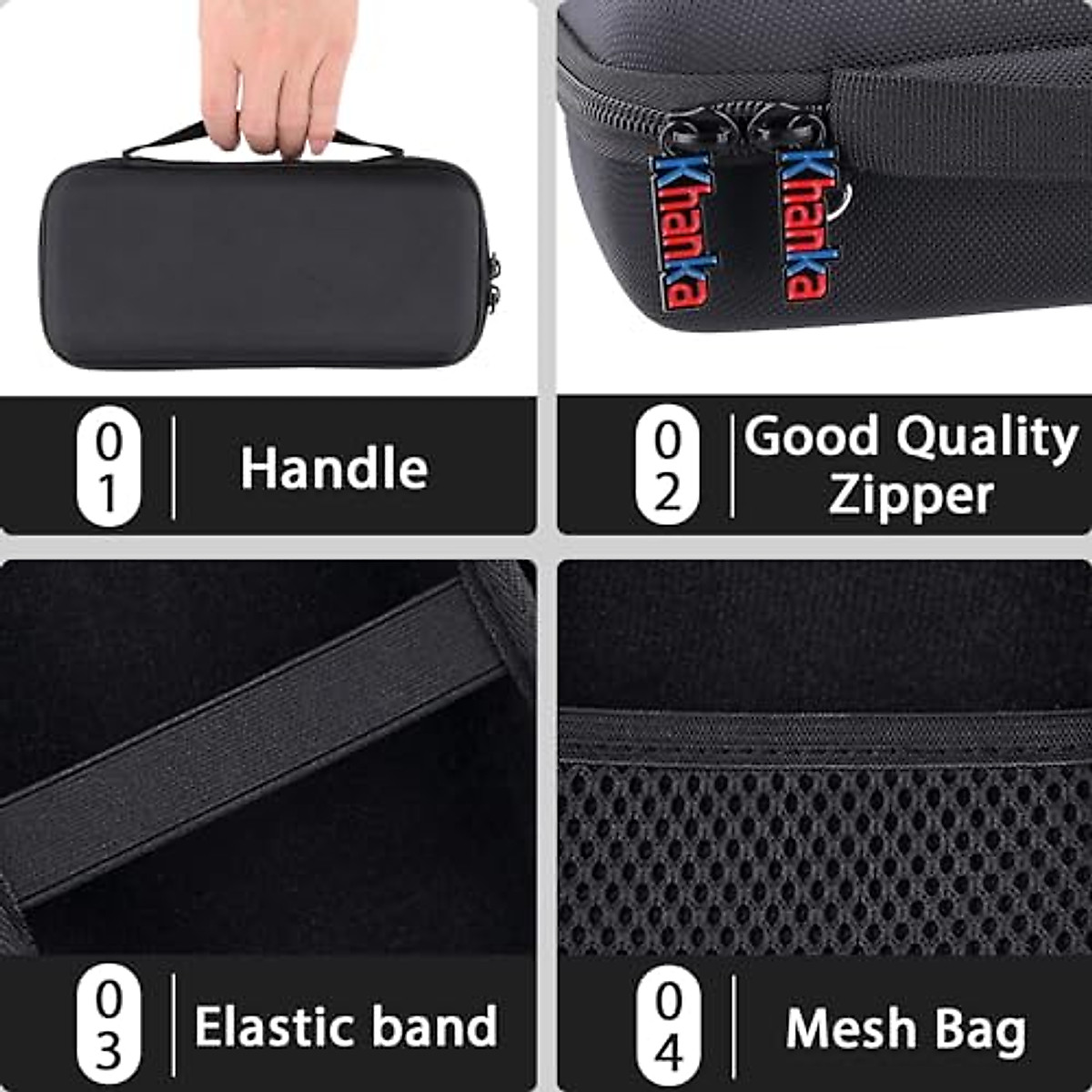 Khanka Hard Travel Case Replacement for Bose SoundLink Flex Bluetooth Portable Speaker (Black)