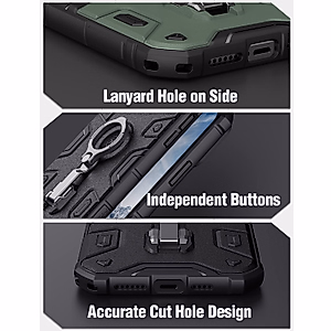 Nillkin [2022 Upgraded] iPhone 13 Pro Max Case [Compatible with MagSafe] [Slide Camera Cover] [Multifunctional Kickstand] Heavy Duty Protection Armor Case for iPhone 13 Pro Max 6.7'' Green