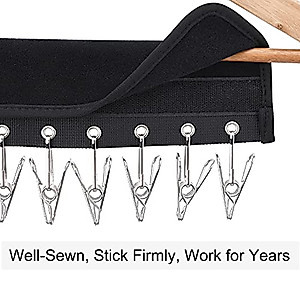 LEKUSHA Cap Organizer Hanger, 10 Baseball Cap Holder, Hat Organizer Storage for Closet - Change Your Cloth Hanger to Cap Organizer Hanger - Keep Your Hats Cleaner Than a Hat Rack, Black