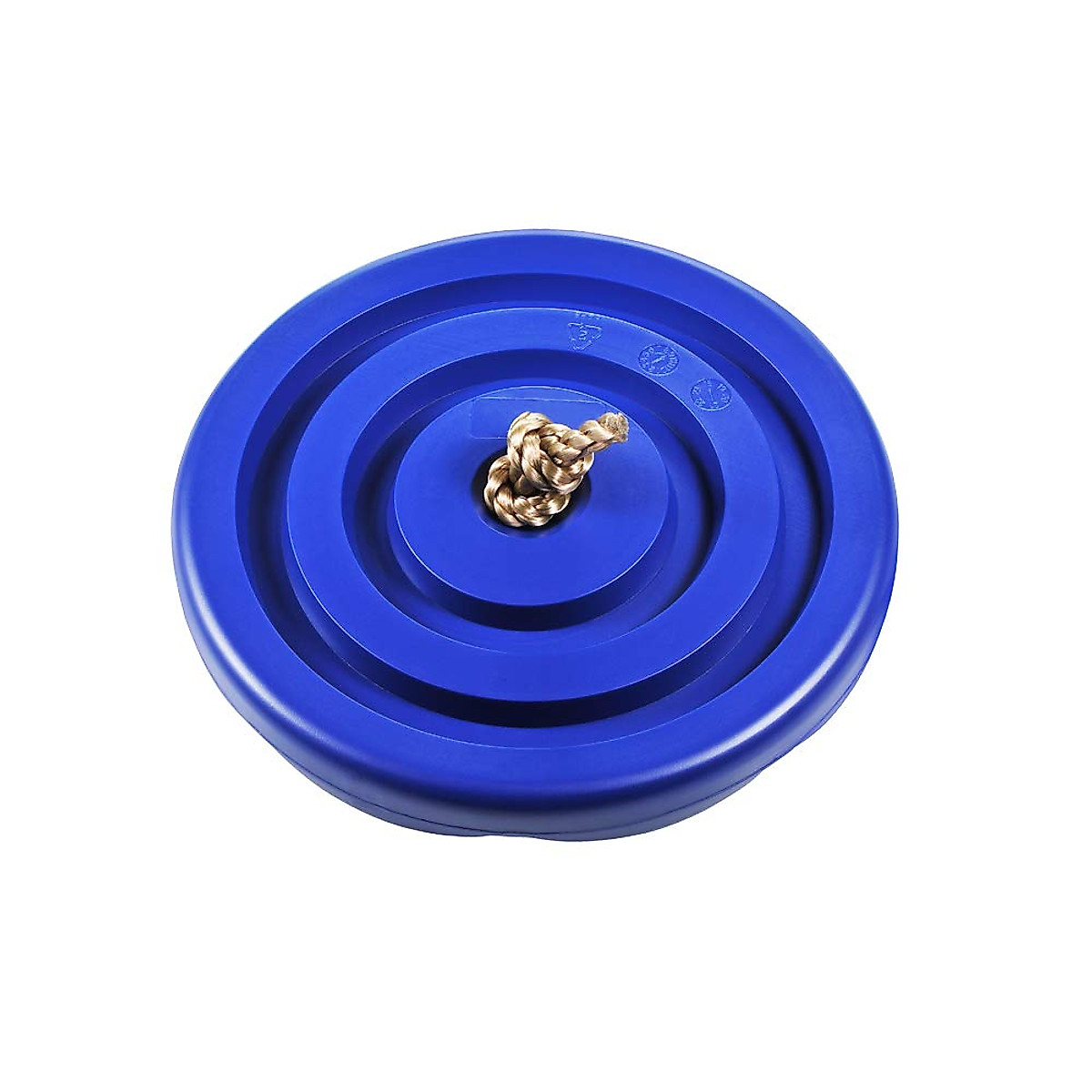 CTSC Climbing Rope Swing with Knot and Disc Swing Seat Set, Rope Ladder for Kids Outdoor Tree Backyard Playground Swing. Zip Line Seat for Kids. Sturdy & Safe (Blue)