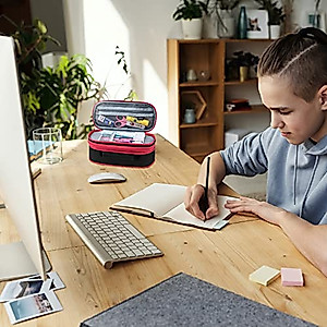 SOKENIK Large Pencil Case for Boys big Pencil Pouch for boys black Pencil Case for Boys