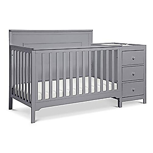 Carter's by DaVinci Dakota 4-in-1 Crib and Changer Combo in Grey, Greenguard Gold Certified